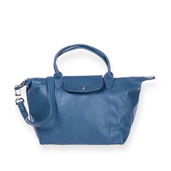 Longchamp | Bags | Longchamp Le Pliage Cuir Small Leather Zip Top Dual ...